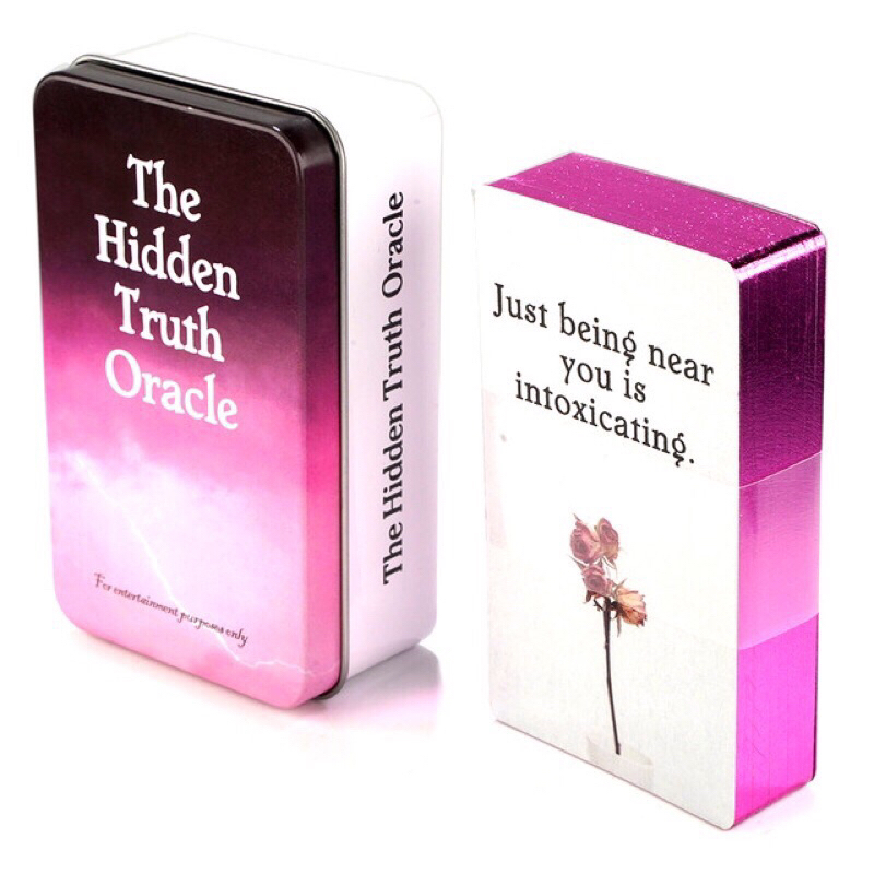 [SALE] Bộ bài tarot hộp thiếc THE HIDDEN TRUTH ORACLE | Shopee Việt Nam