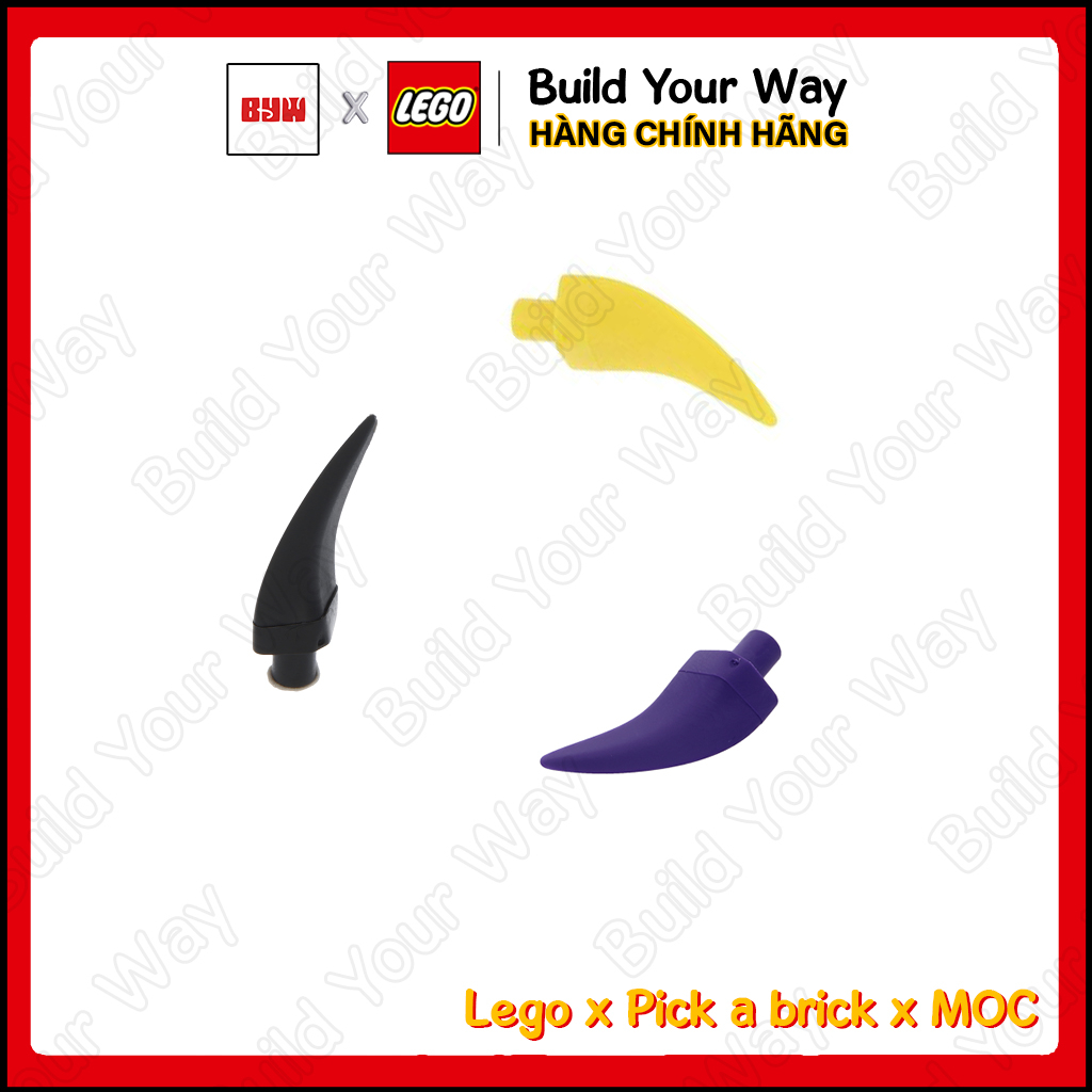 Gạch Lego Gai; Móng vuốt; Sừng; Răng nanh size vừa / Part 87747, 93788 ...