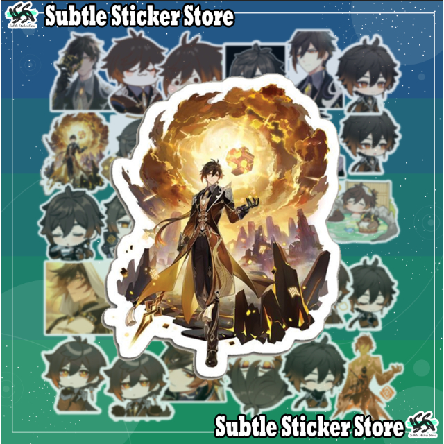 [Genshin Impact] - Set 10/15/20/30 Sticker Zhongli/Nham thần game ...