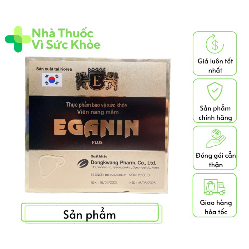 [Chính Hãng] Viên Uống Bổ Gan Eganin Plus hộp 60 viên | Shopee Việt Nam