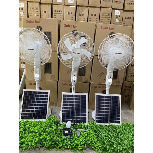 Quạt năng lượng mặt trời Tích điện Solar Fan HL-198F, HS-198F, HL-198F ...