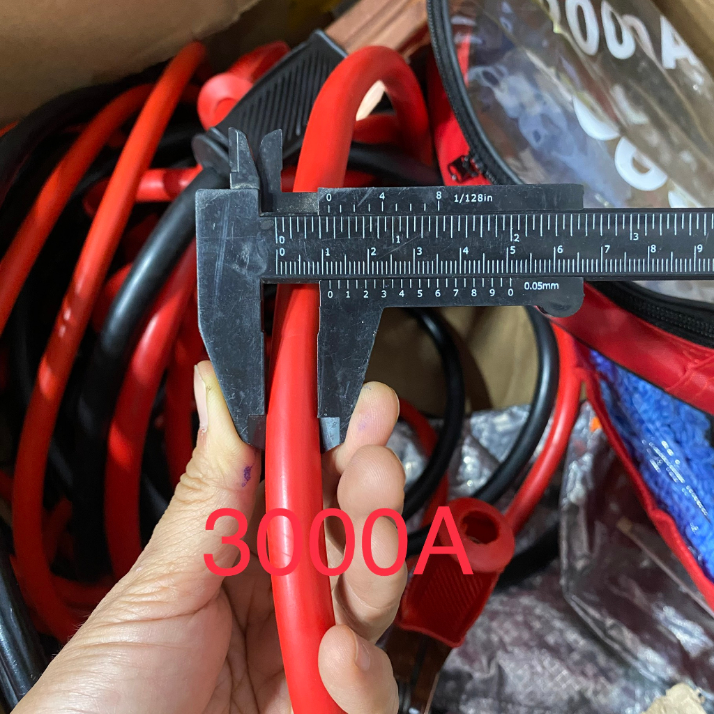 Dây Câu Bình Ắc Quy Ô Tô Lõi Đồng SIÊU TO - 2000A/3000A, Kích Điện Ắc Quy Cứu Hộ Ô Tô 3 Mét ...