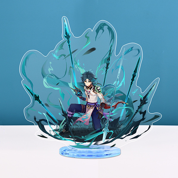 Mô hình Standee Mica Arcrylic nhân vật Genshin Impact 15cm Zhongli Xiao ...