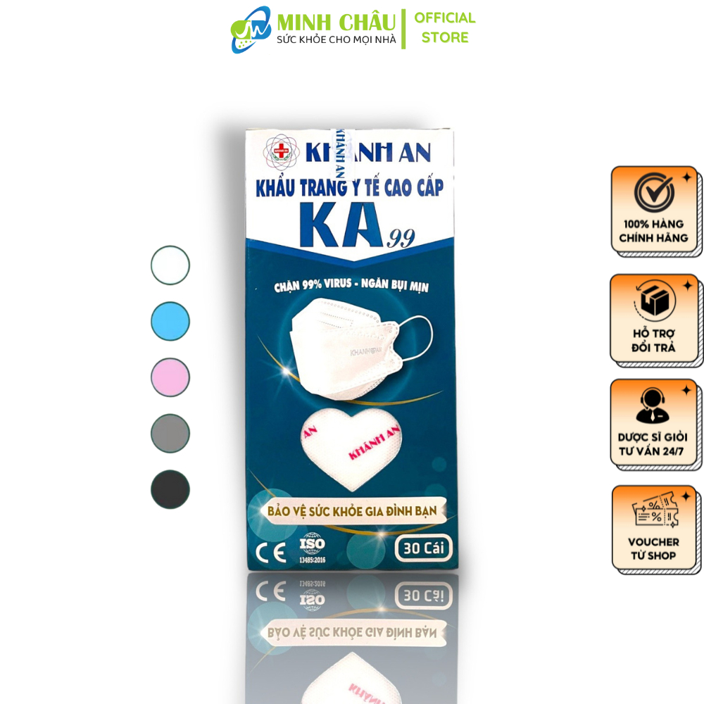 Khẩu trang y tế Khánh An KA99 - KF94 Hàn Quốc 4D mask 4 lớp kháng khuẩn ...