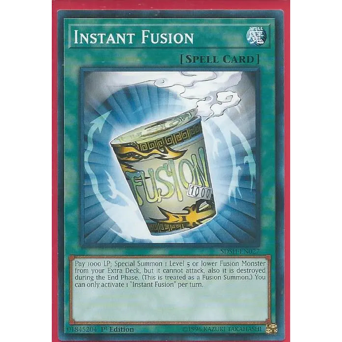 Thẻ bài Yugioh SDSH-EN027 Instant Fusion – Common | Shopee Việt Nam