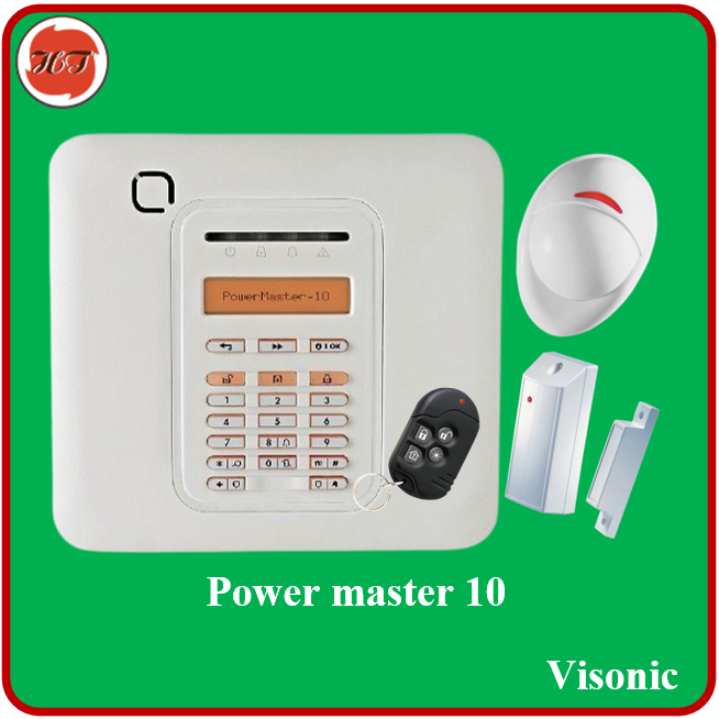 Bộ báo trộm không dây PowerMaster 10 PG2 Kit của hãng Visonic (Israel)- chất lượng chuẩn Châu Âu ...
