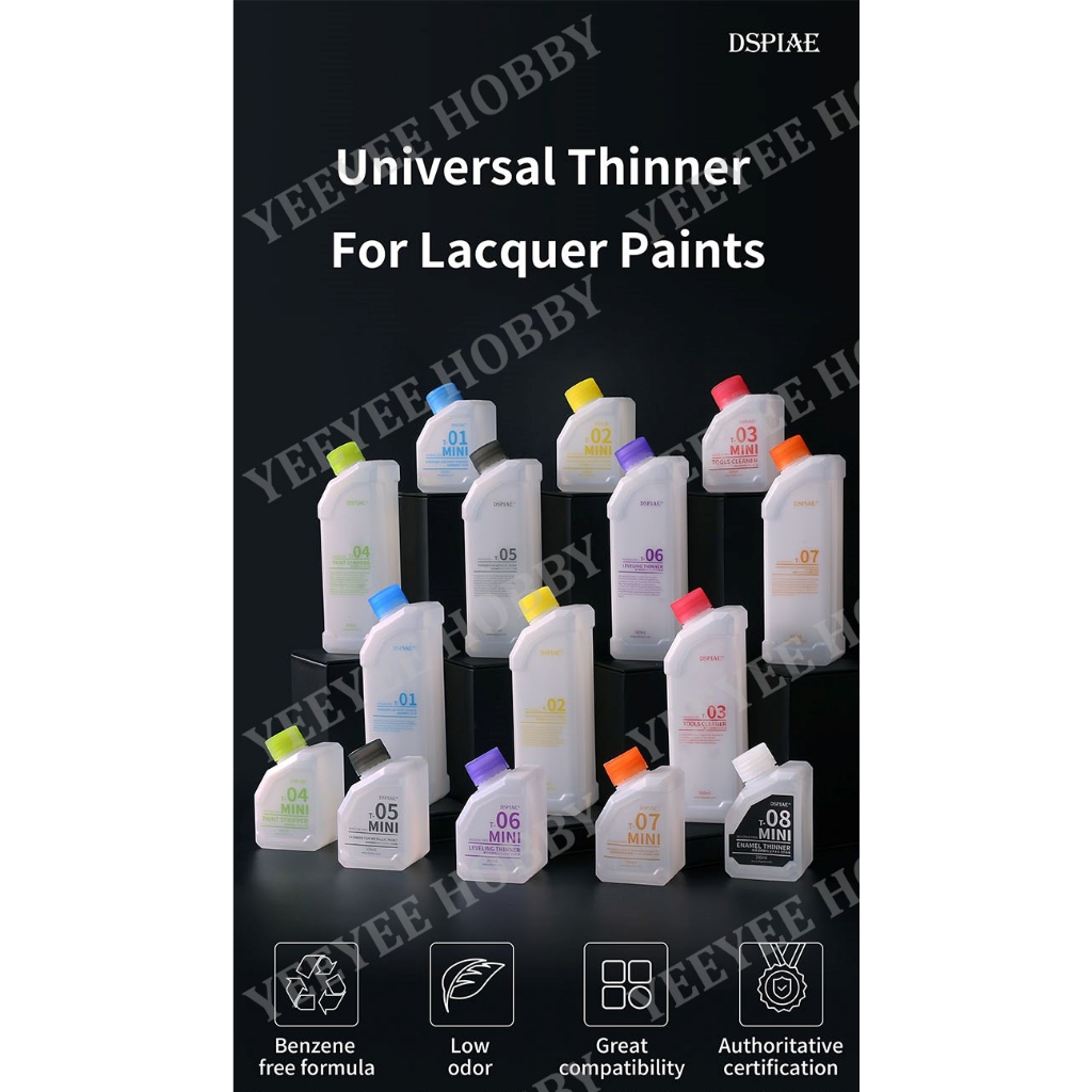 SƠN MÔ HÌNH DSPIAE - COLOR THINNER / ENAMEL THINNER / TOOL CLEANER ...