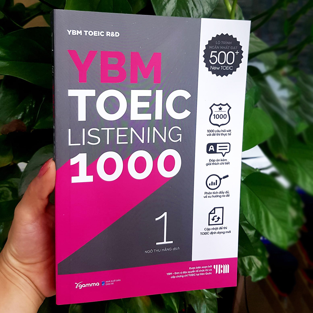 Sách - YBM TOEIC Listening 1000 Vol 1 (Tái Bản 2023) 259K | Shopee Việt Nam