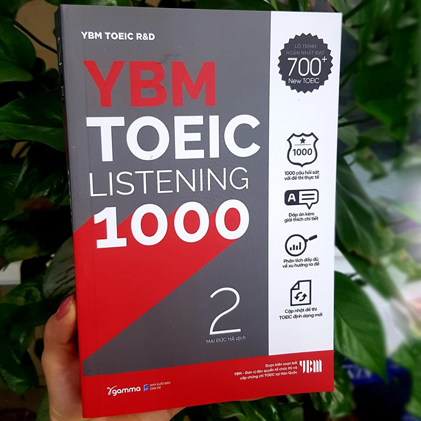 Sách - YBM TOEIC Listening 1000 Vol 2 (Tái Bản 2023) 259K | Shopee Việt Nam