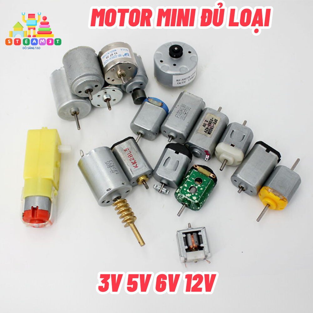 Động cơ motor mini bơm khí mini motor 130 140 500 300 370 310 DIY làm ...
