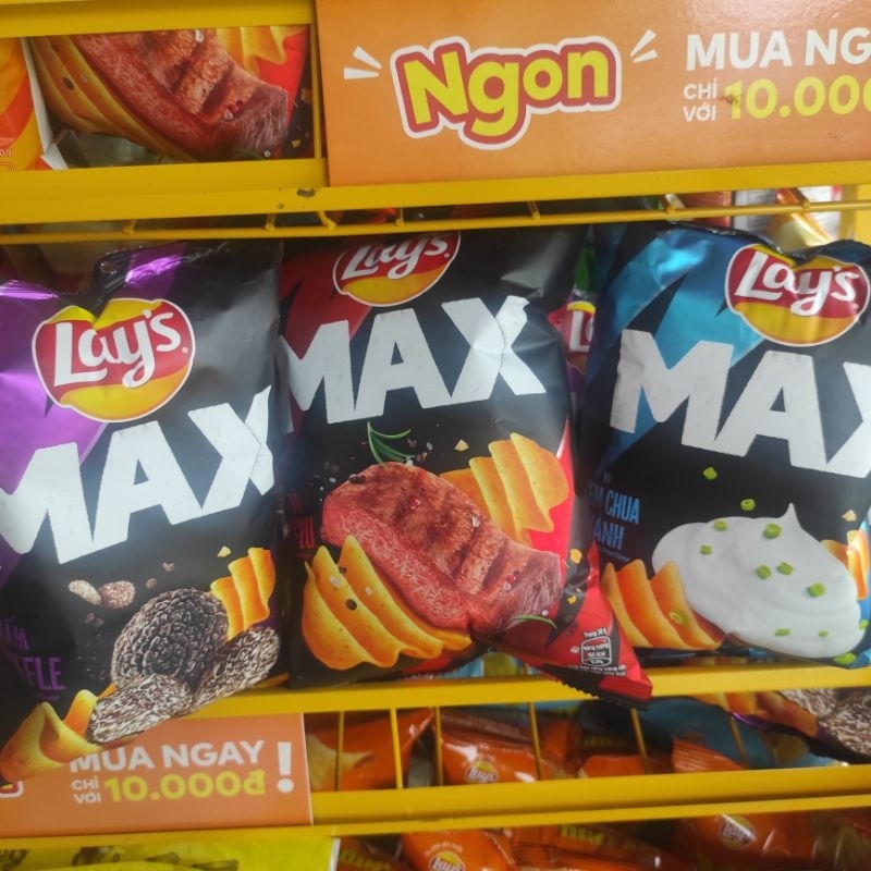 Bim bim Lay's Max các vị Nấm truffle/bò Wagyu/ kem chua hành gói 42g ...
