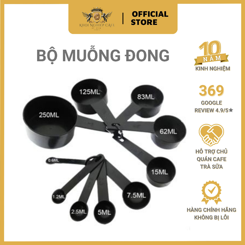 BỘ MUỖNG ĐONG ĐỊNH LƯỢNG 5 KÍCH CỠ 30ml - 60ml - 80ml - 125ml - 250ml Chất liệu nhựa PP | Shopee ...