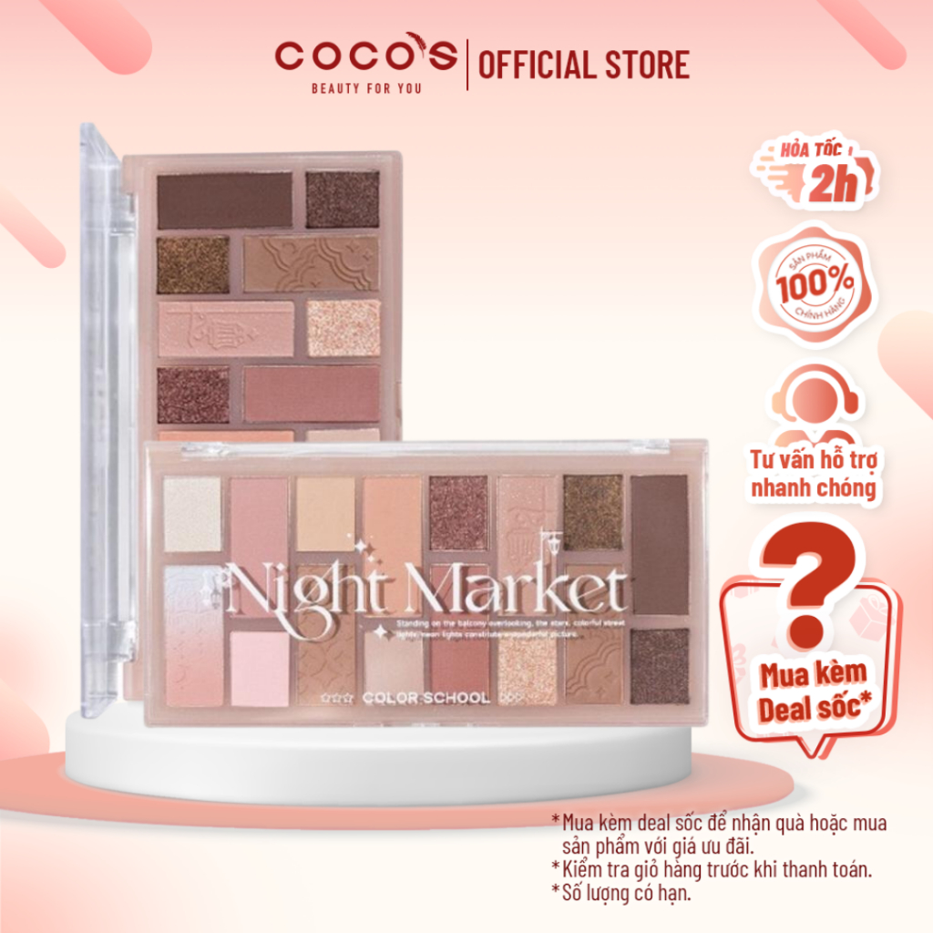 Bảng Phấn Mắt 16 Ô Color School Night Market | Shopee Việt Nam