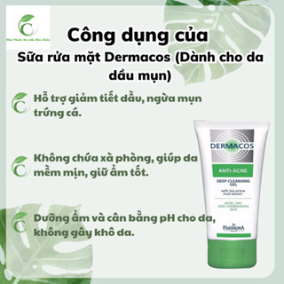 Sữa rửa mặt Dermacos Anti-Acne Deep Cleansing (Hàng nội địa Balan ...