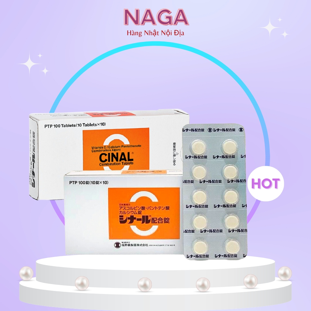 Viên Uống Vitamin C Cinal, Trắng da, Mờ thâm nám 100 viên - Nhật Bản ...