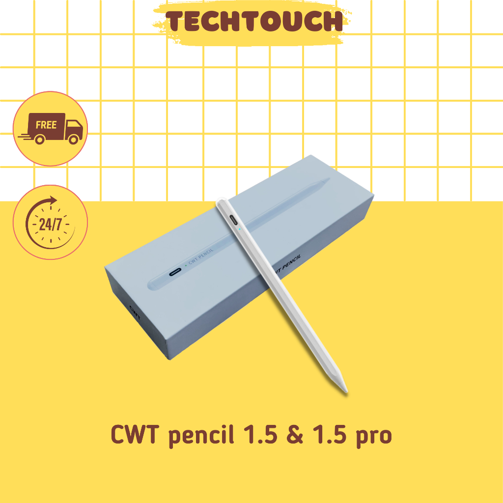 [FREE custom tên cá nhân] Bút cảm ứng CWT PENCIL 1.5 hỗ trợ điện thoại/máy tính bảng hệ điều ...