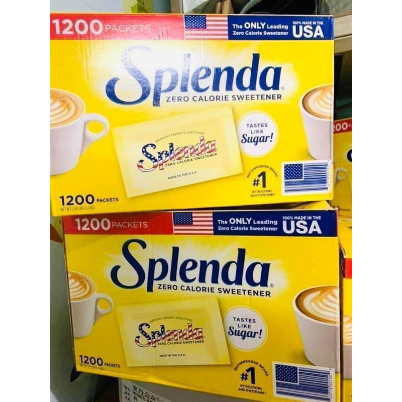 [ Sỉ hộp 1200 gói] Đường ăn kiêng Splenda 0 calo Nhập Khẩu Mỹ 1 hộp ...