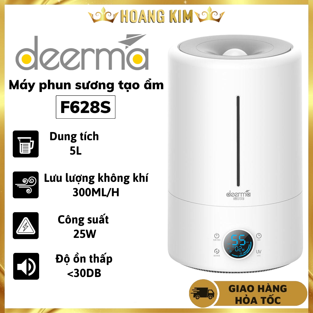 Máy Phun Sương Tạo Ẩm Không Khí DEERMA F628S Dung Tích 5 Lít Có Màn Hình Cảm Ứng Thông Minh Công ...