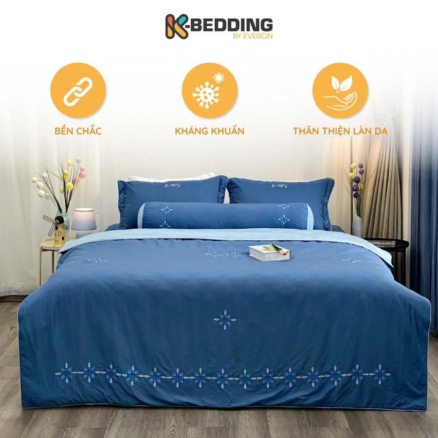 Bộ ga giường chần bông K-Bedding By Everon KMTS chất vải micro tencel ...