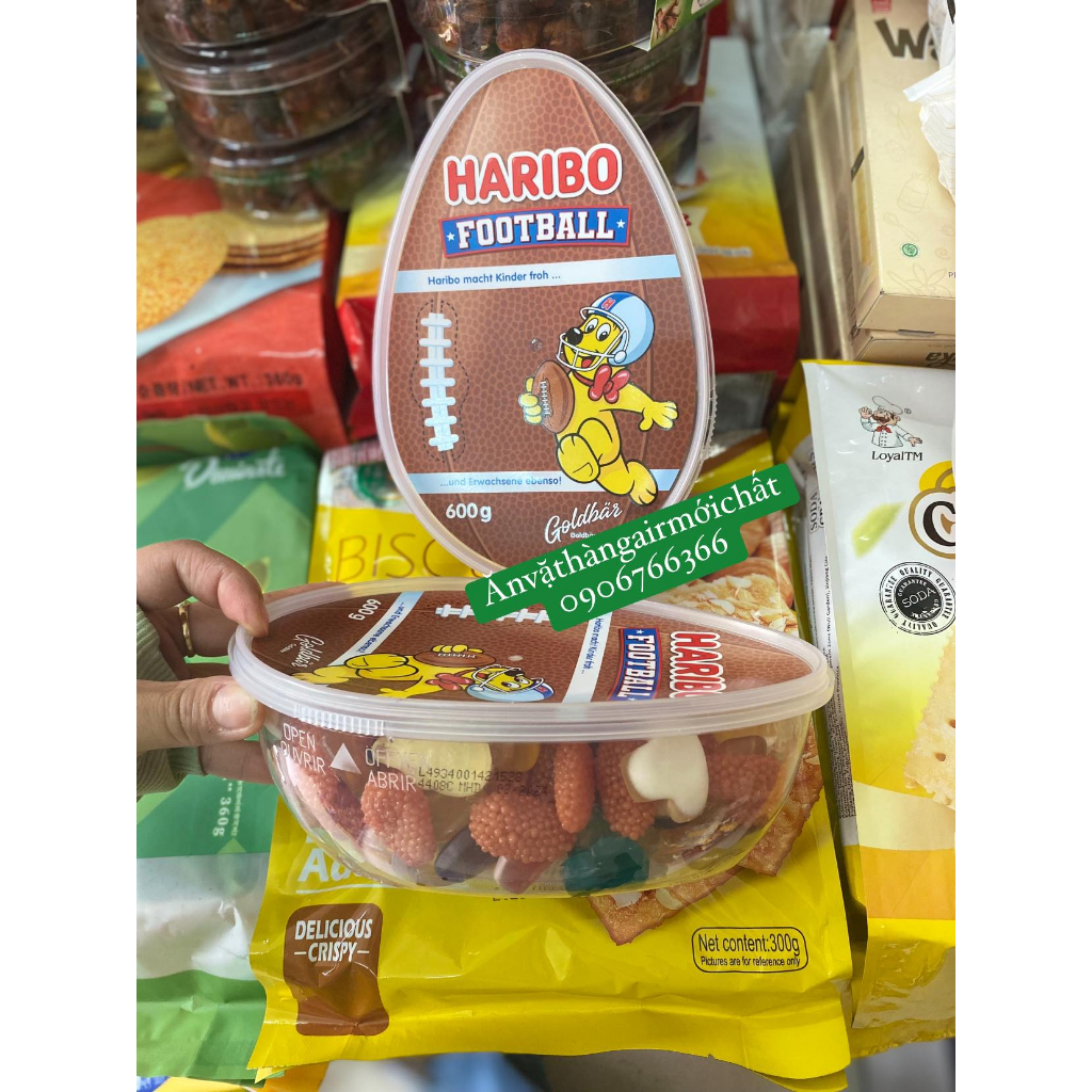 [Date Mới 03/2024]Kẹo Dẻo Trái Cây Haribo Football - Haribo Osterei Đức ...