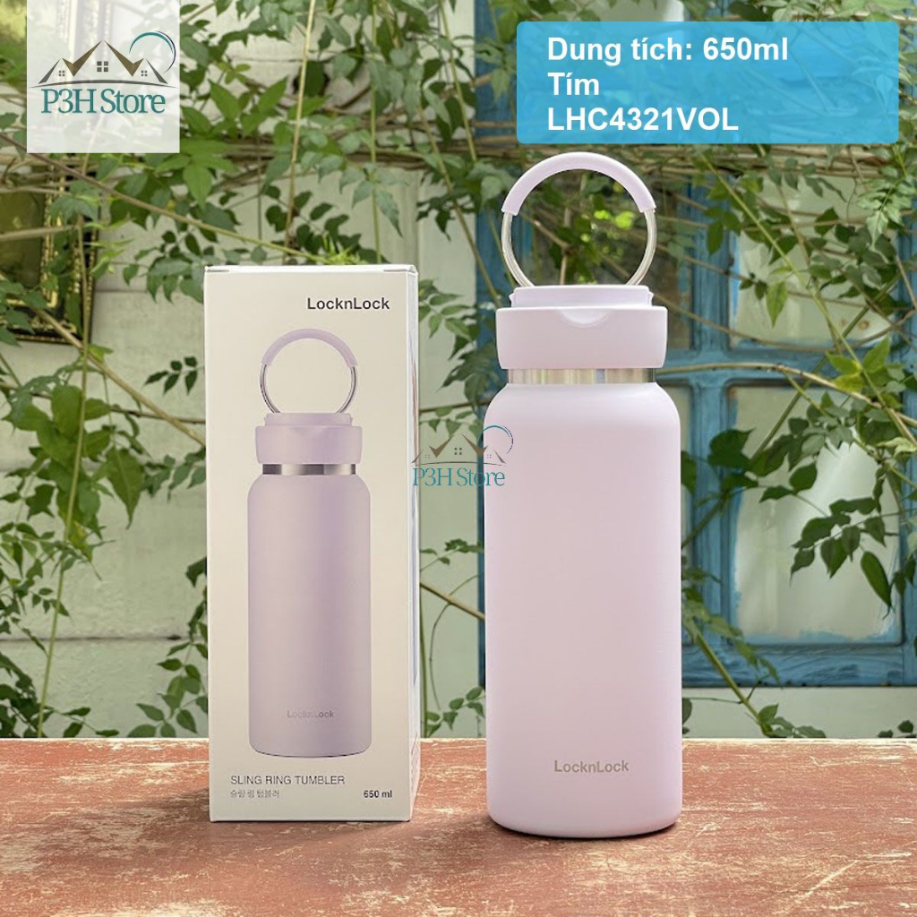 Bình giữ nhiệt LocknLock Sling Ring có quai xách dung tích 650ml ...