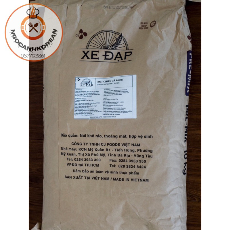 Bột gà xe đạp chiên gà chuẩn KFC bao 10kg | Shopee Việt Nam