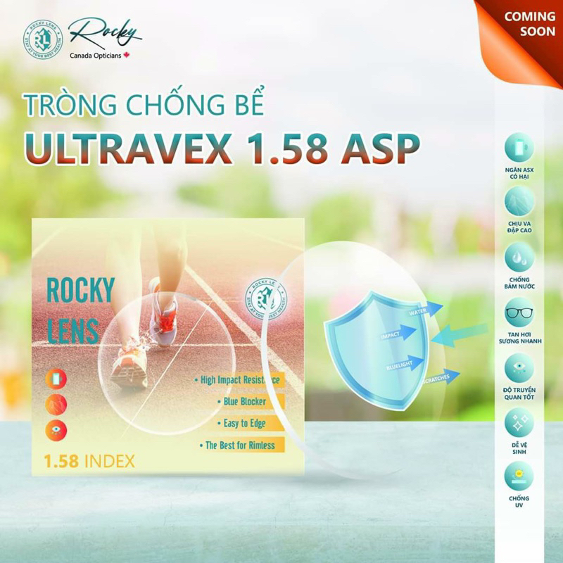 Tròng kính chống bể chống ánh sáng xanh ROCKY ULTRAVEX | Shopee Việt Nam