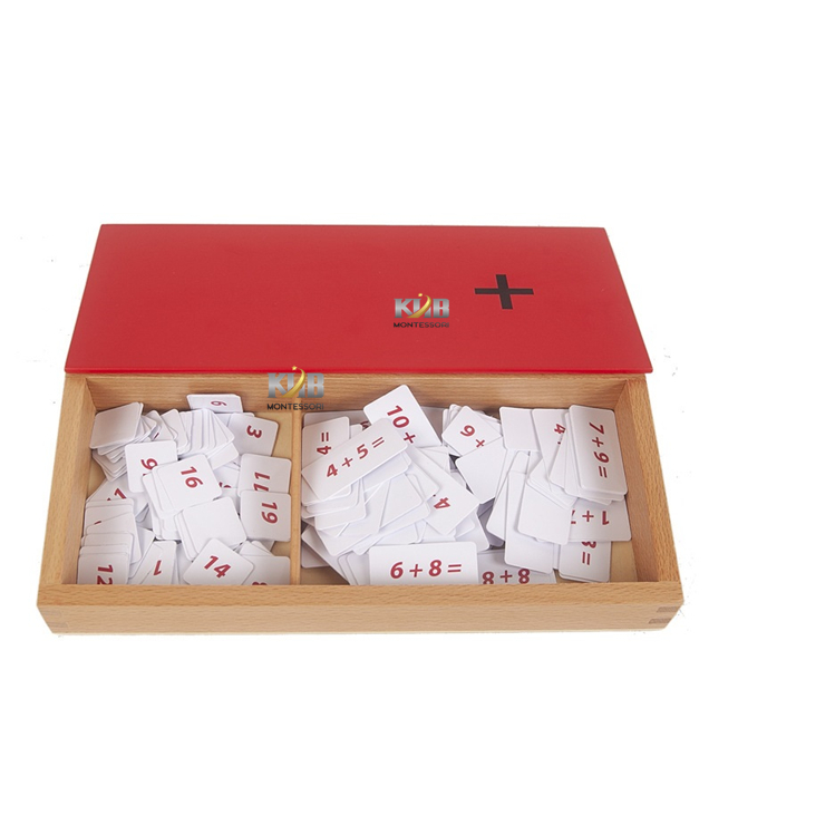 Hộp phép tính cộng montessori, hộp thẻ điều khiển phép tính cộng ...