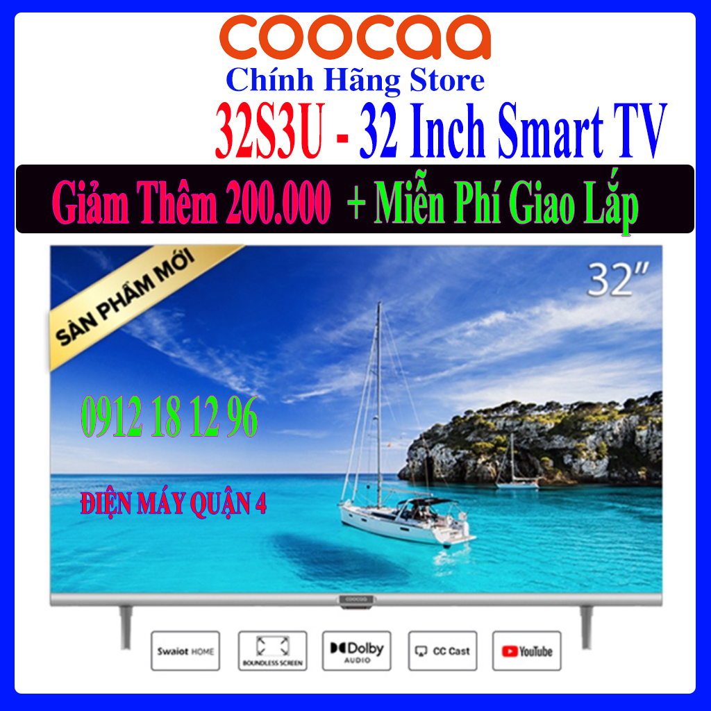 Smart Tivi Coocaa 32S3U / 32S3U+ / 32S3U Plus 32 Inch , hàng chính hãng ...