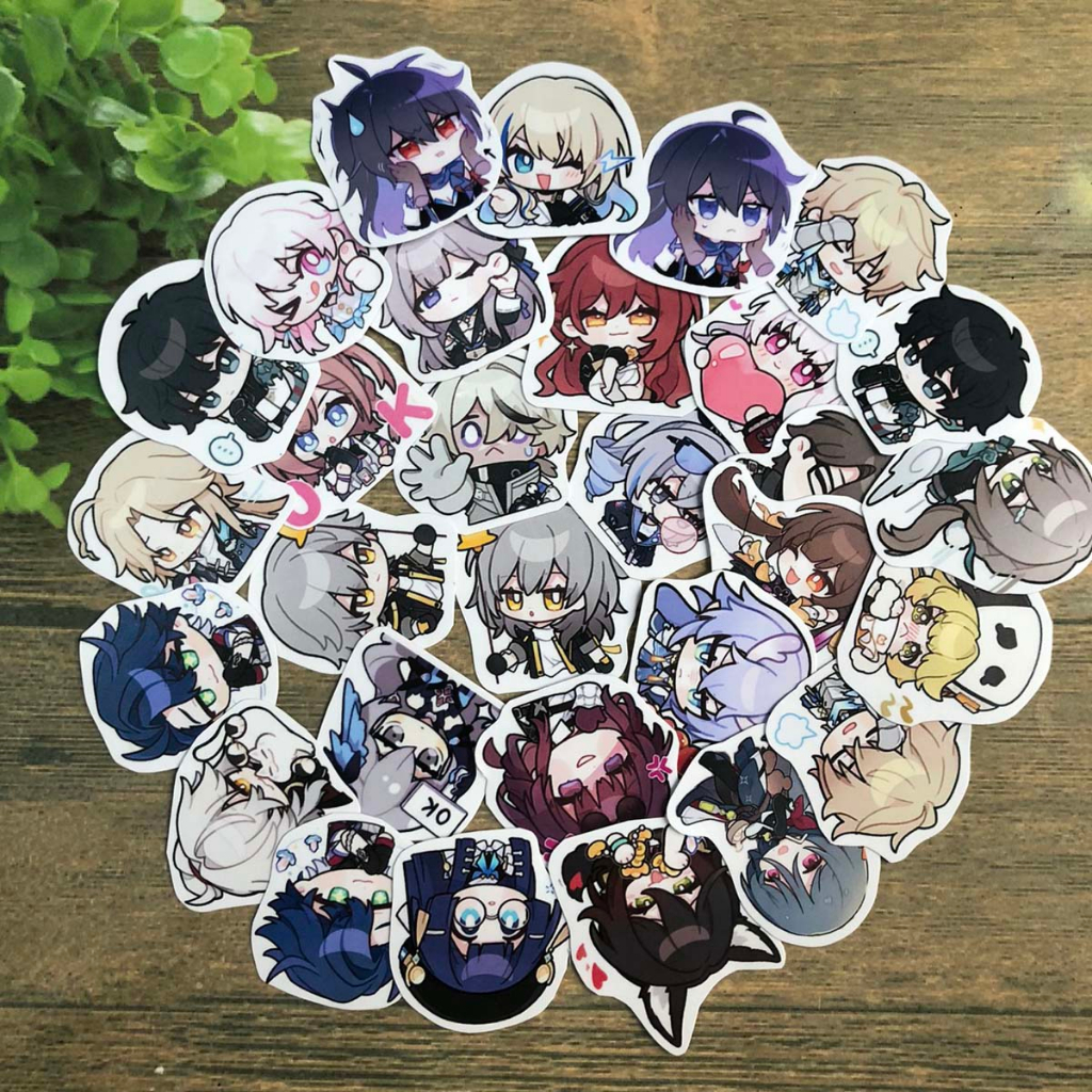 Sticker ảnh dán Honkai Star-rail Tingyun Serval Arlan Jing Yuan Bailu ...