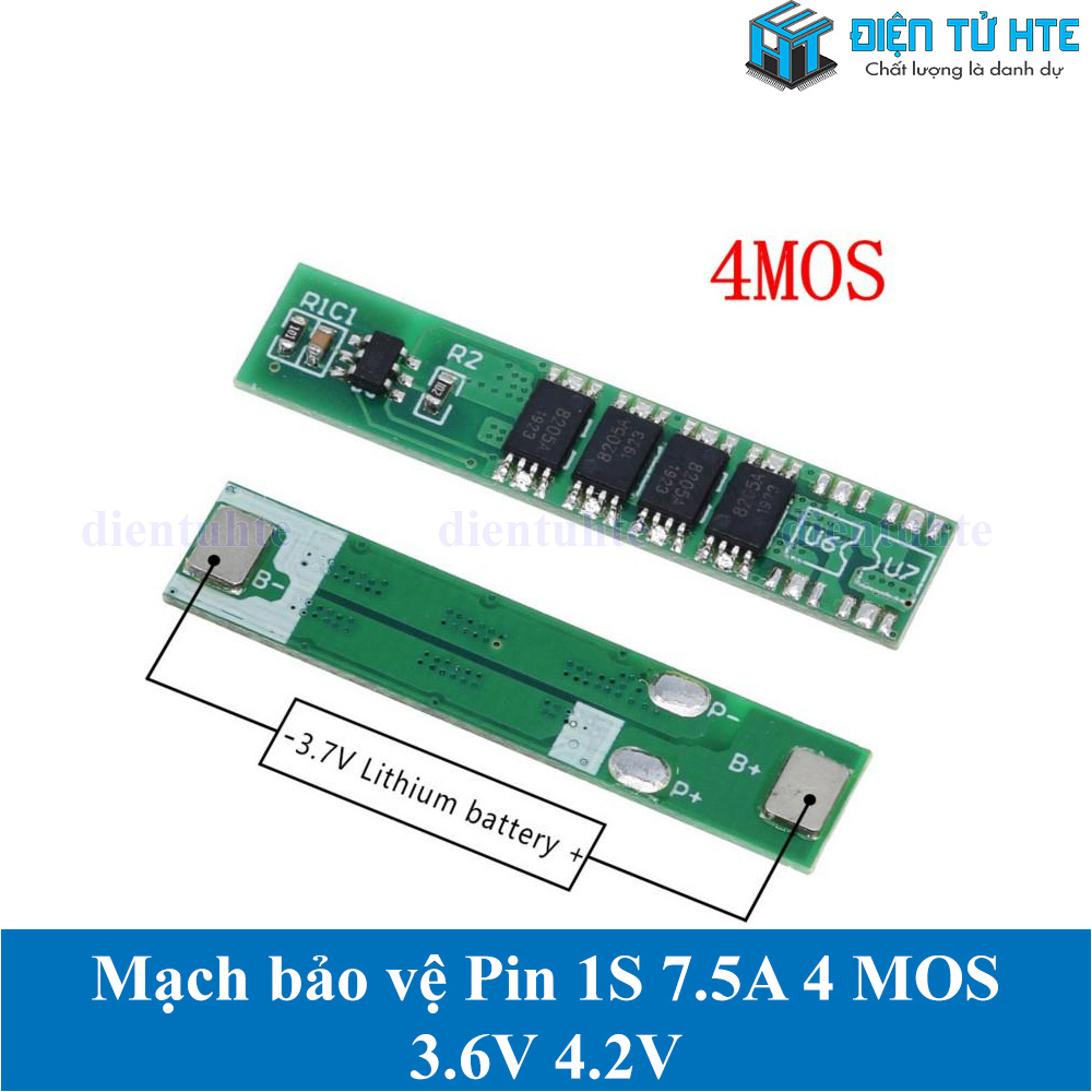 Mạch bảo vệ Pin 1S 7.5A 4 MOS 3.6V 4.2V | Shopee Việt Nam