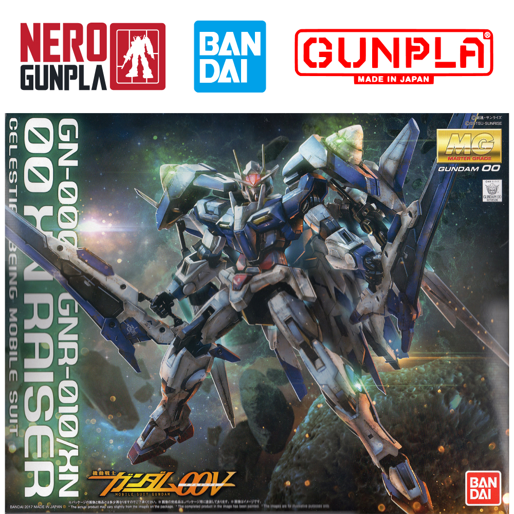 Mô Hình Lắp Ráp P-Bandai Gunpla MG 1/100 GN-0000+GNR-010/XN 00 XN Raiser | Shopee Việt Nam