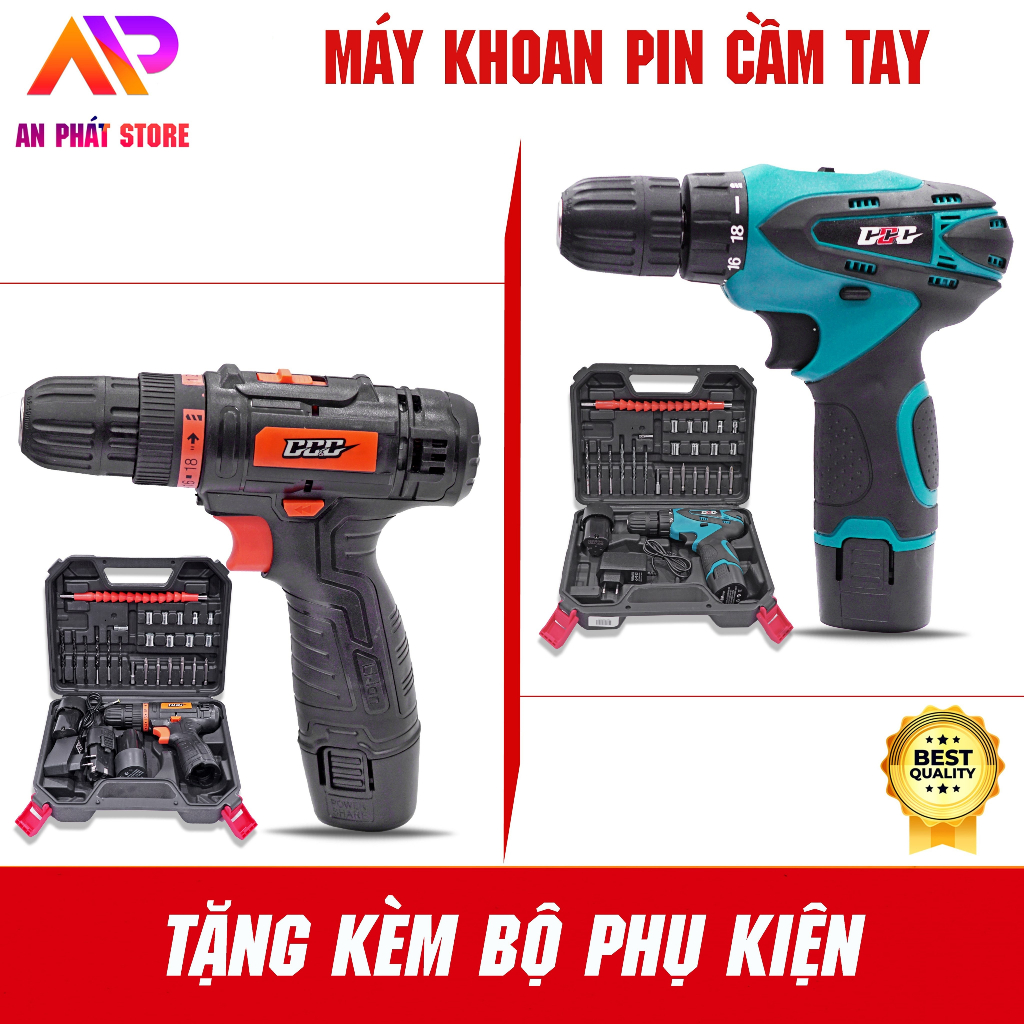 Máy khoan pin 12V cầm tay ML120 chính hãng GGG đa năng tiện lợi bộ 1 ...