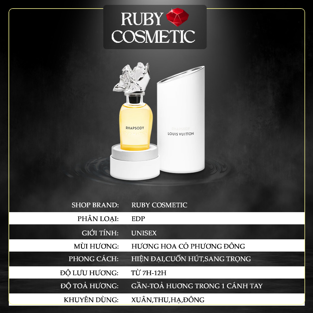 Nước hoa cao cấp Lv Rhapsody Lextraits Es - Sử thi ca, hơi thở của các ...