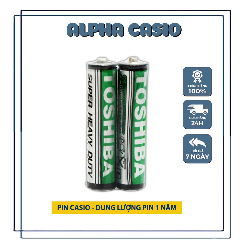 Pin lắp máy tính bỏ túi Casio tuổi thọ 1 năm của hãng Toshiba | Shopee ...