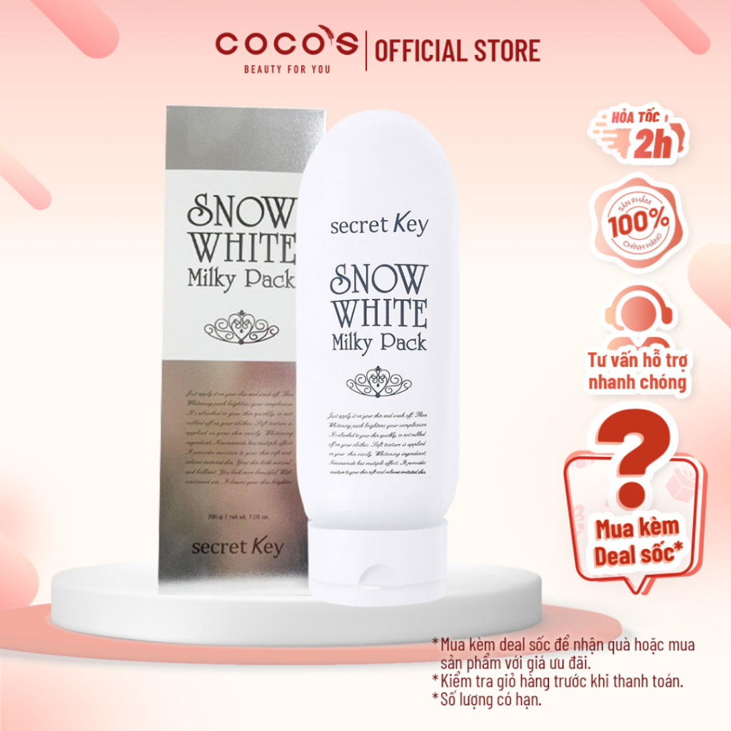 [Mã FMCGCO8 giảm 8% đơn 150K] Kem Dưỡng Ủ Trắng Secret Key Body Snow ...