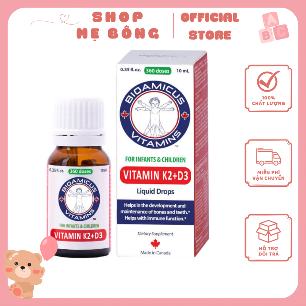 Vitamin D3- K2 Bioamicus (10ml) | Shopee Việt Nam