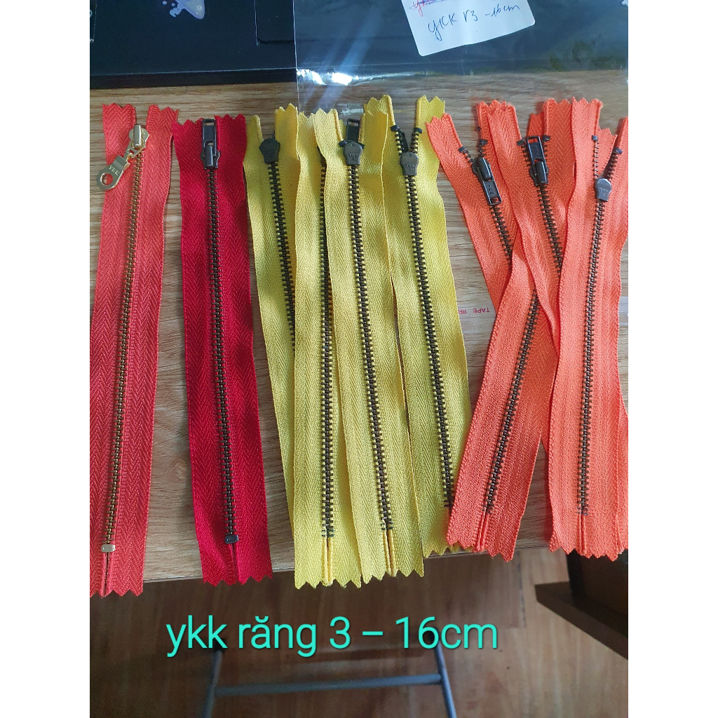 Dây khóa kéo YKK r3 dài 16cm - 20cm | Shopee Việt Nam