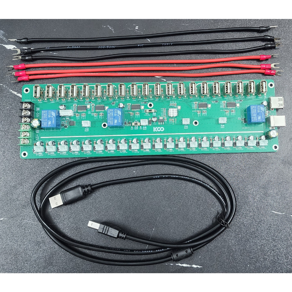 Mạch xanh dùng để cắm điện thoại,Cấp Nguồn, cắm USB Phone Farm Hub ...