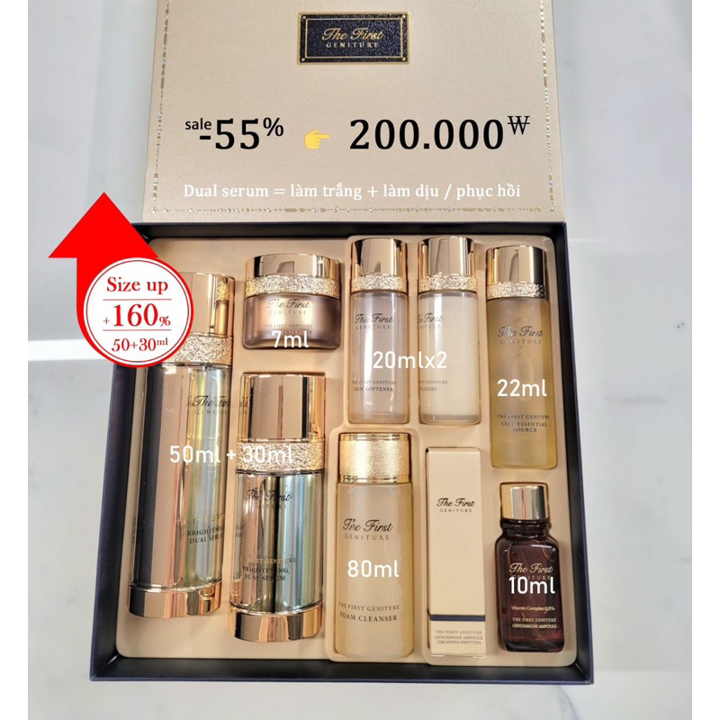 Chuẩn Auth - Bộ set dưỡng trắng tái sinh da Ohui The First Geniture ...