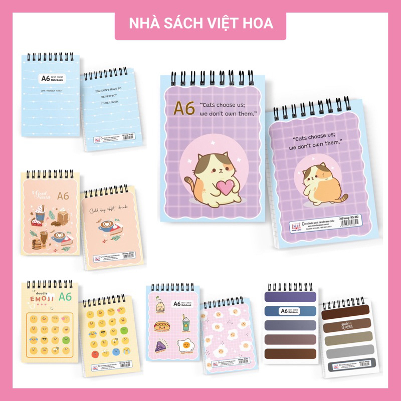 Sổ tay lò xo A6 200 trang Minh Châu_862 | Shopee Việt Nam