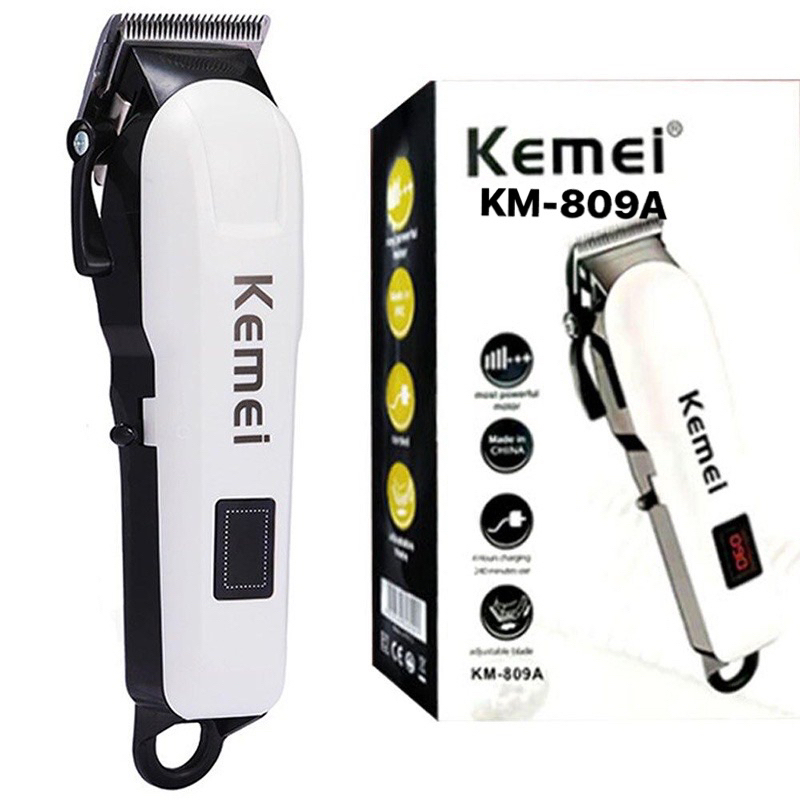 Tông đơ cắt tóc KEMEI KM-809A siêu bén kèm 4 bộ lược căn chỉnh độ dài ...