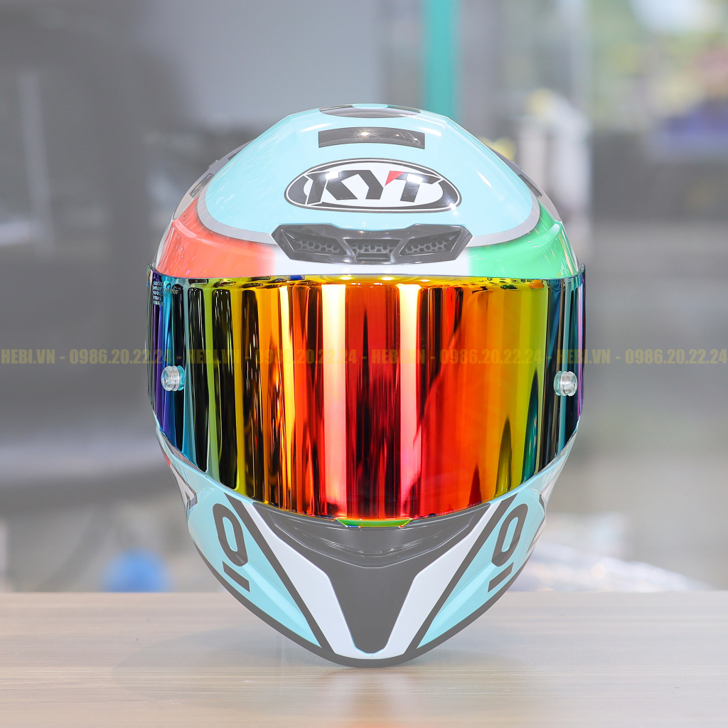 Kính Mũ Fullface KYT TT Course Gương Gradient Vàng | Shopee Việt Nam