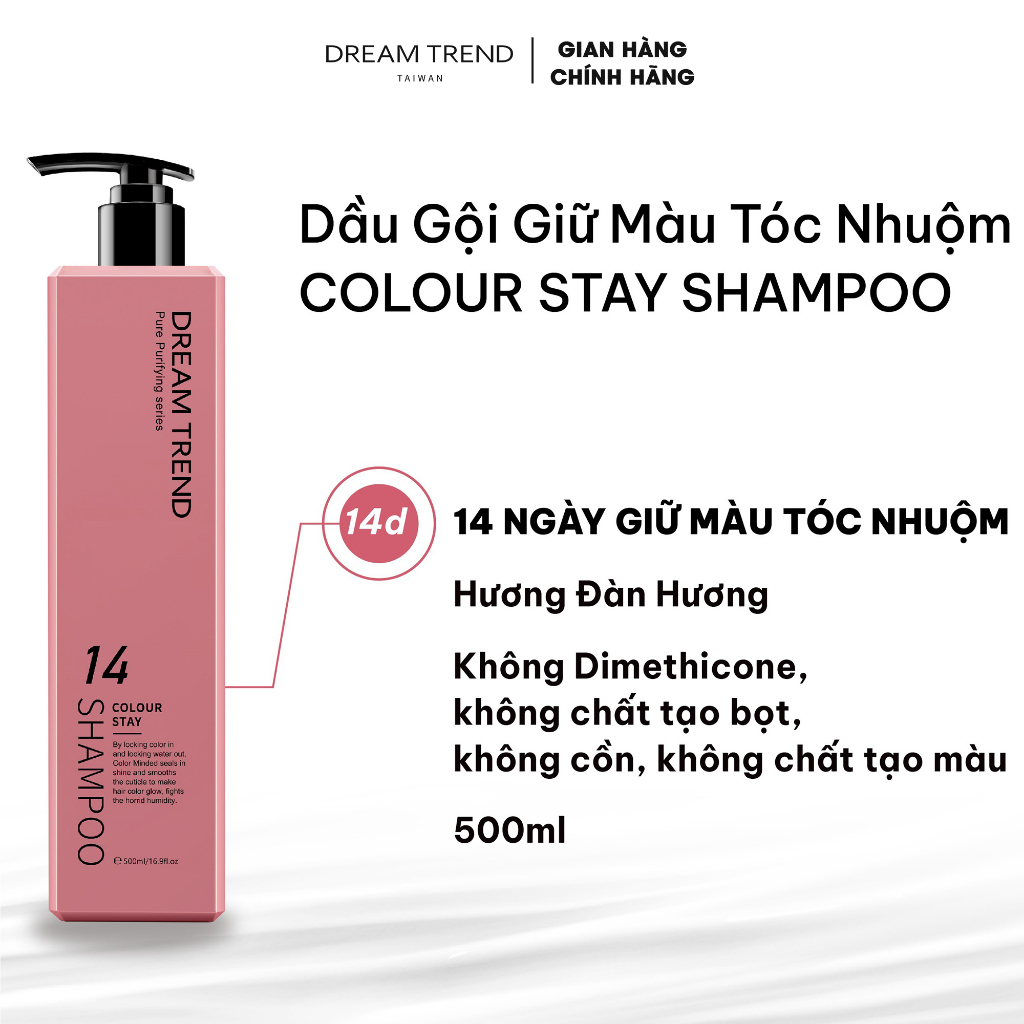 Dầu Gội Dành Cho Tóc Nhuộm Colour Stay Shampoo Dream Trend 500ml ...