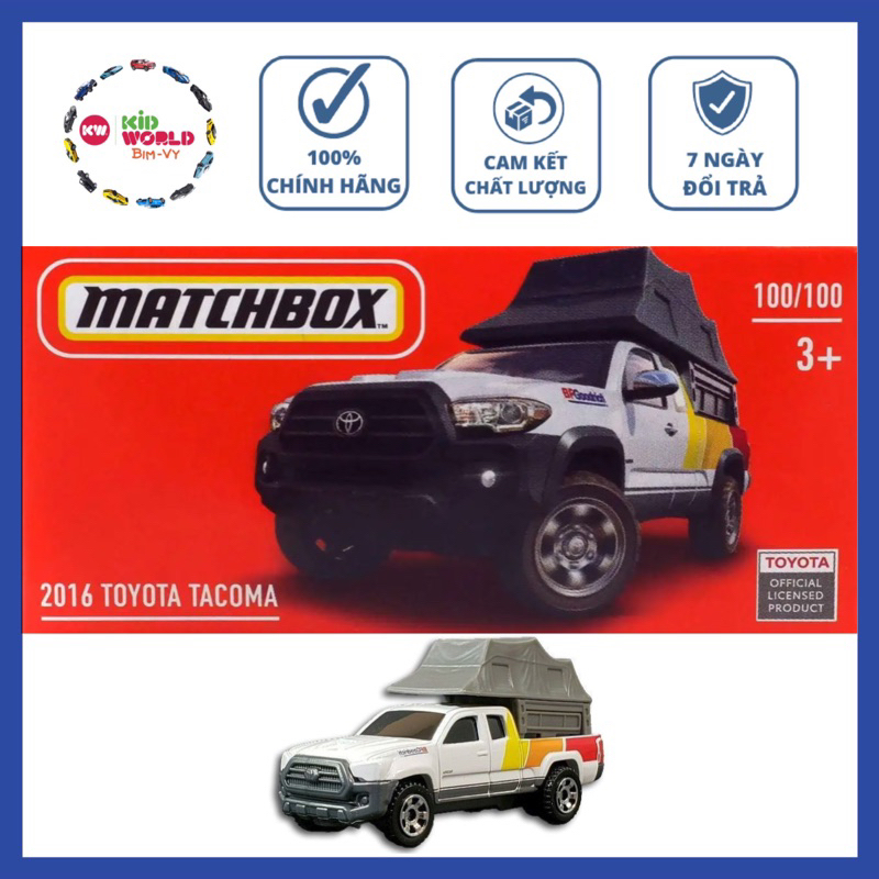 Xe mô hình Matchbox Box Bán tải 2016 Toyota Tacoma 100/100. | Shopee ...