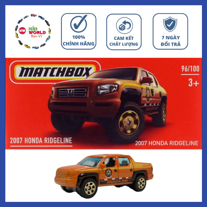 Xe mô hình Matchbox Box Bán tải 2007 Honda Ridgeline 96/100. | Shopee ...