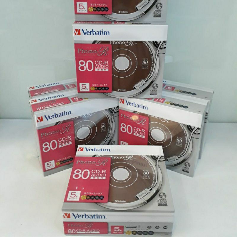 LỐC 5 CÁI CD Verbatim Phono - R 80 CD - R Audio | Shopee Việt Nam