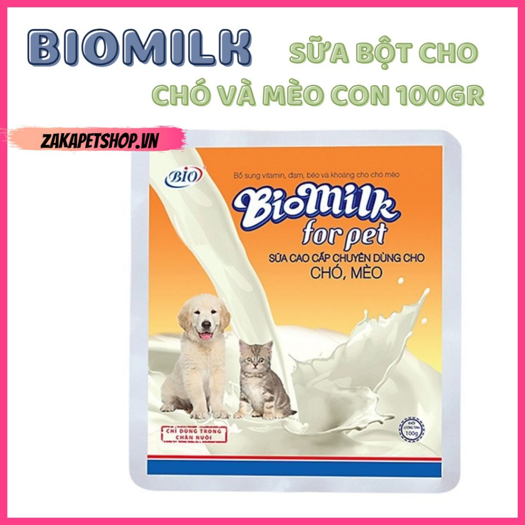 Sữa chó mèo Biomilk 100g | Shopee Việt Nam