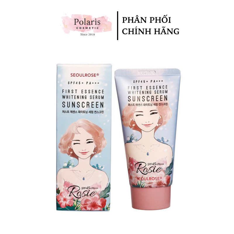Kem Chống Nắng Seoul Rose Rosie First Essence Whitening Serum Sunscreen ...