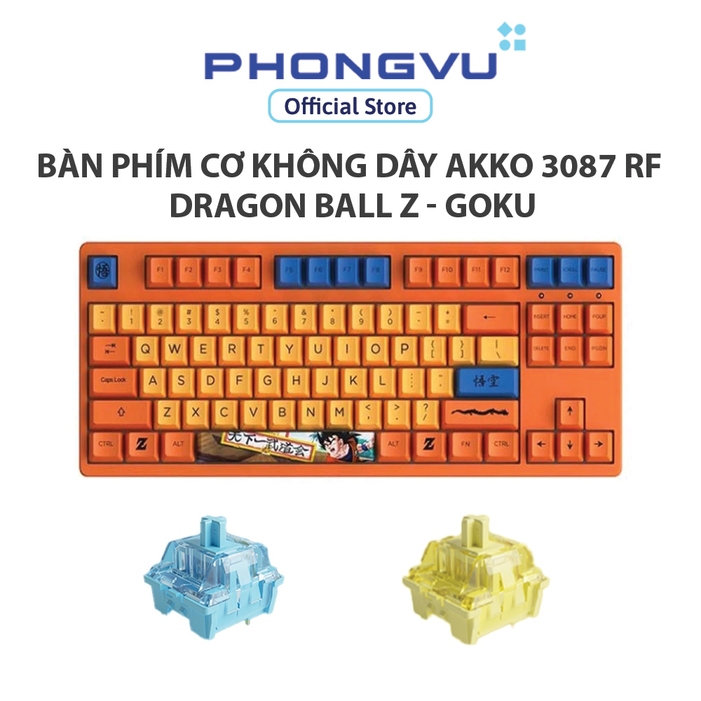 Bàn phím cơ không dây AKKO 3087 RF Dragon Ball Z - Goku - Bảo hành 12 tháng | Shopee Việt Nam